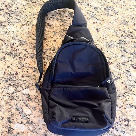 Athleta | Bags | Athleta Black Sling Bag | Poshmark